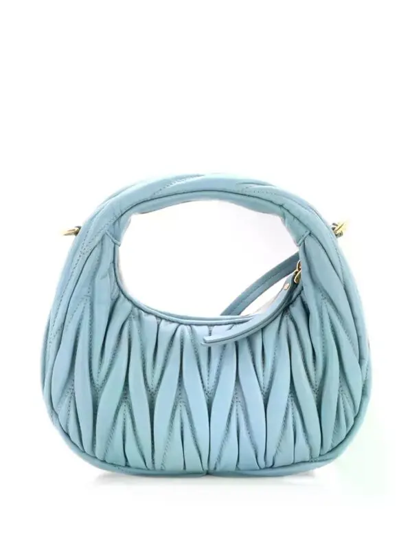 Miu Miu Wander Matelasse Leather Mini Hobo Bag