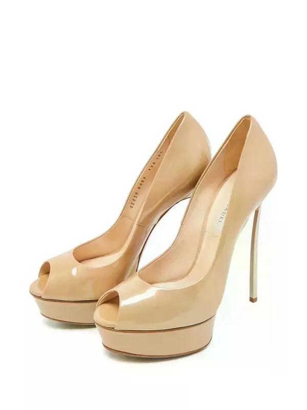 Casadei Blade Peep-toe Pumps