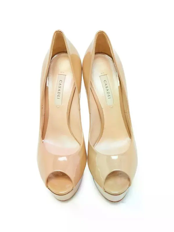 Casadei Blade Peep-toe Pumps