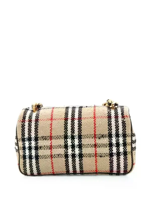 Burberry Lola Vintage Check Tweed Small Shoulder Bag