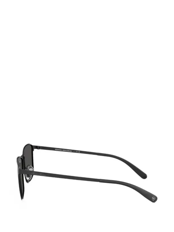 Brooks Brothers Rectangular Metal Sunglasses