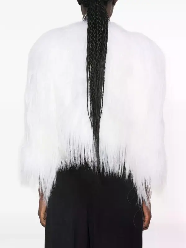HEVA Lamb Fur Cropped Jacket