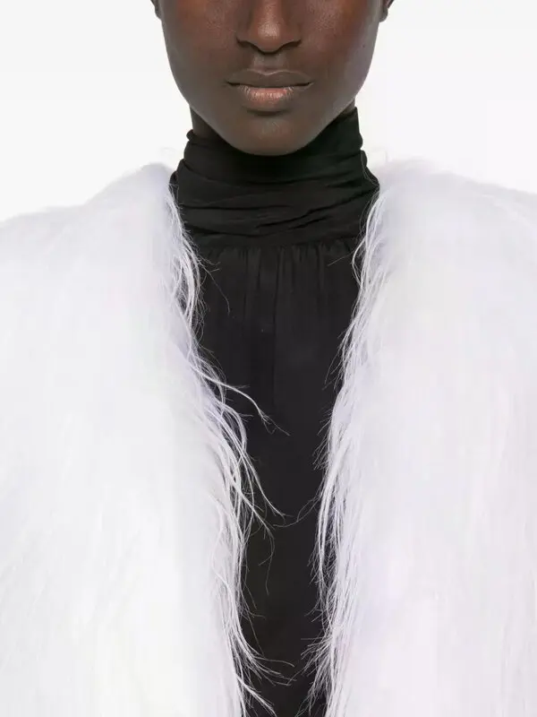 HEVA Lamb Fur Cropped Jacket