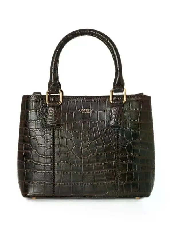 OSPREY Mini Adaline Croc-effect Leather Tote Bag