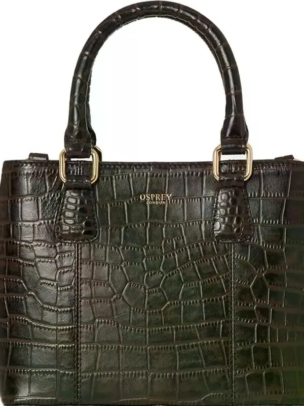 OSPREY Mini Adaline Croc-effect Leather Tote Bag