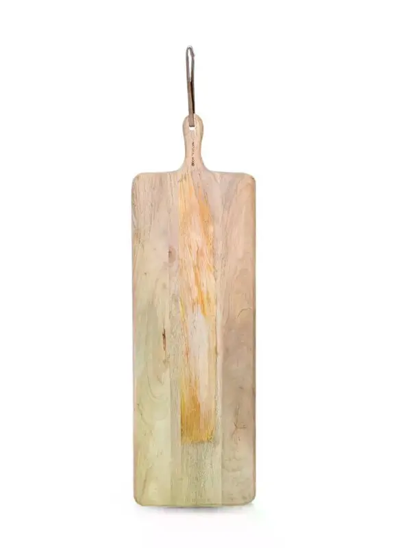 CU I SEEYOU Leather-strap Wooden Chopping Board