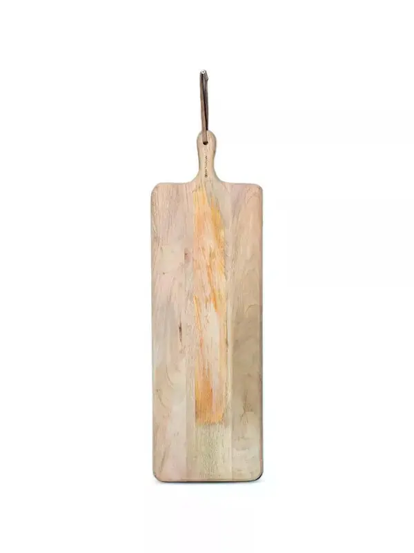 CU I SEEYOU Leather-strap Wooden Chopping Board - Neutrals