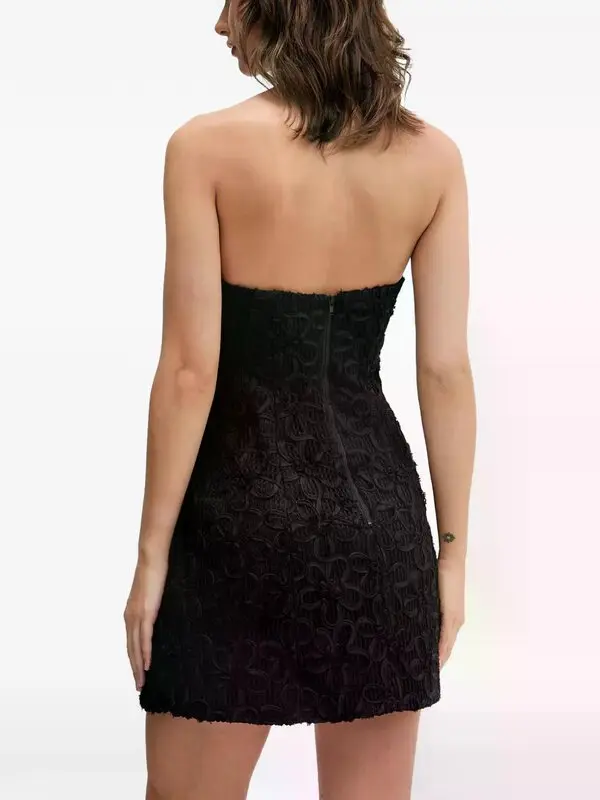 Bardot Karoline Floral-applique Strapless Mini Dress