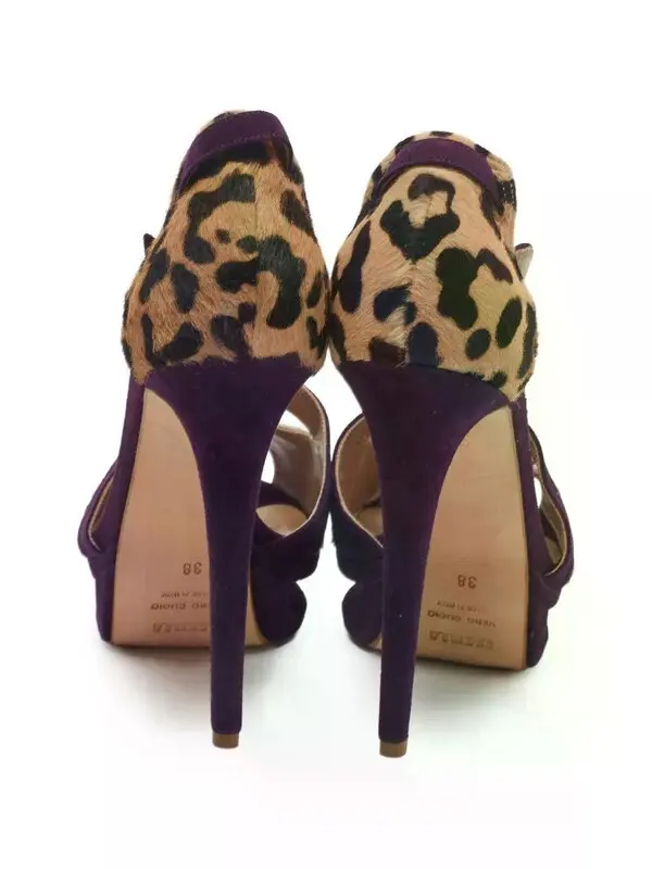 LE SILLA Leopard-print Platform Stiletto Sandals
