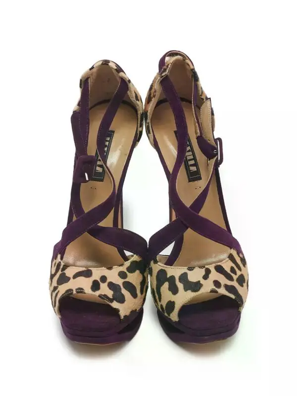 LE SILLA Leopard-print Platform Stiletto Sandals