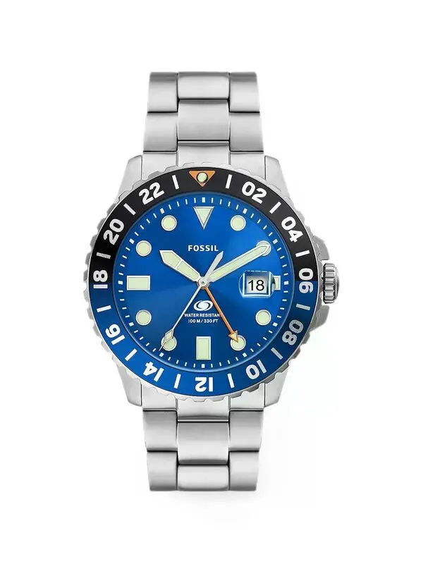 Fossil Gmt 46mm Watch - Blue