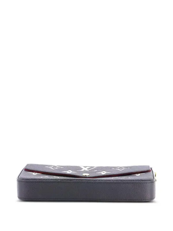 LOUIS VUITTON Felicie Pochette Bicolor Monogram Empreinte Giant Crossbody Bag
