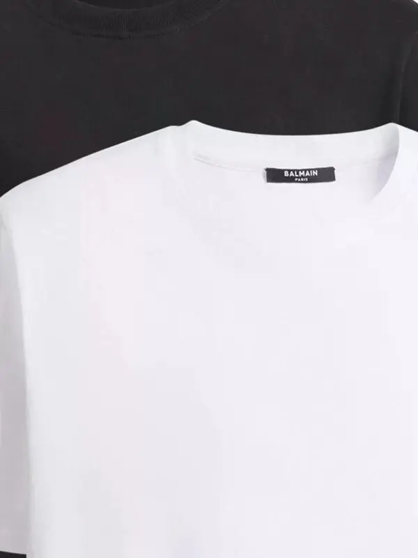 Balmain Logo-patch T-shirts