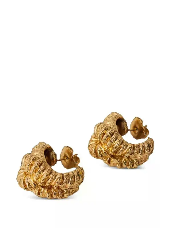 PAOLA SIGHINOLFI Tone Textured Knot Hoop Earrings