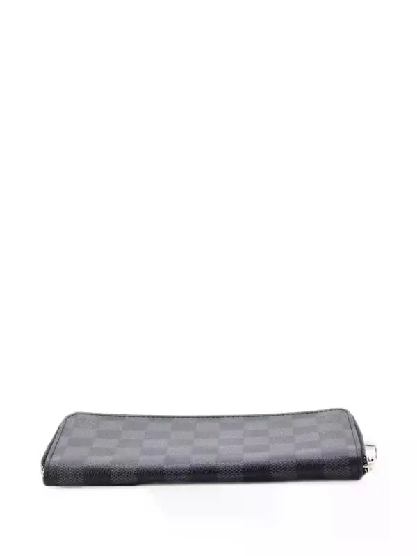 LOUIS VUITTON Zippy Wallet Damier Graphite Vertical Small Wallets