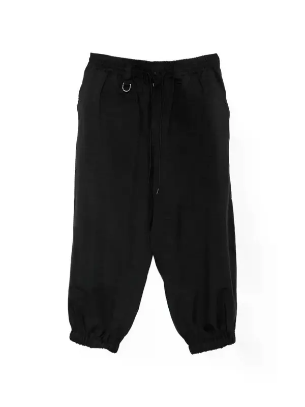 Y3 Drawstring Elasticated-cuffs Trousers