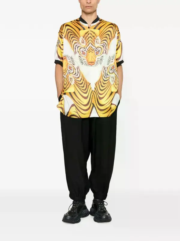 Y3 Drawstring Elasticated-cuffs Trousers