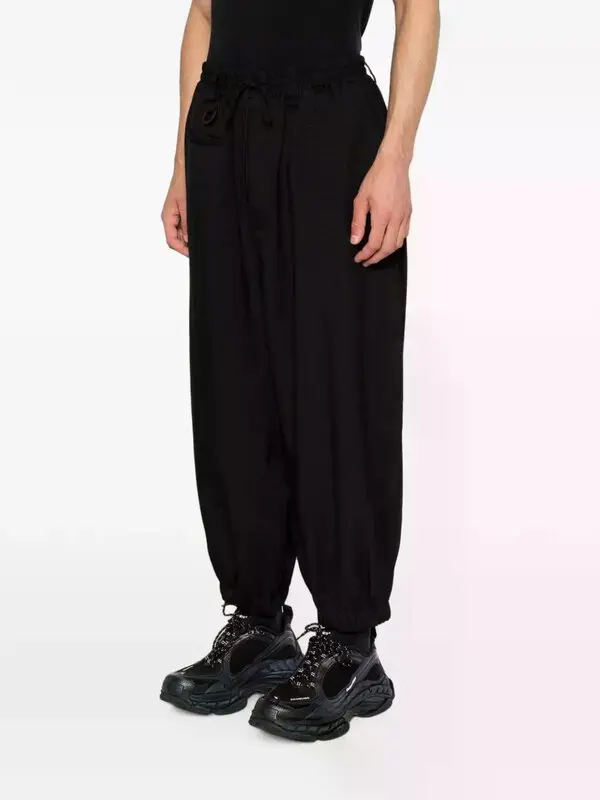 Y3 Drawstring Elasticated-cuffs Trousers