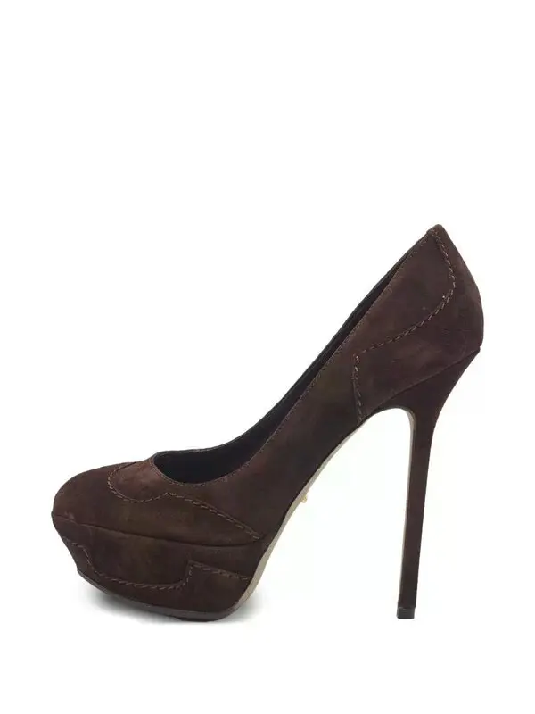 SERGIO ROSSI Suede Platform Stiletto Pumps