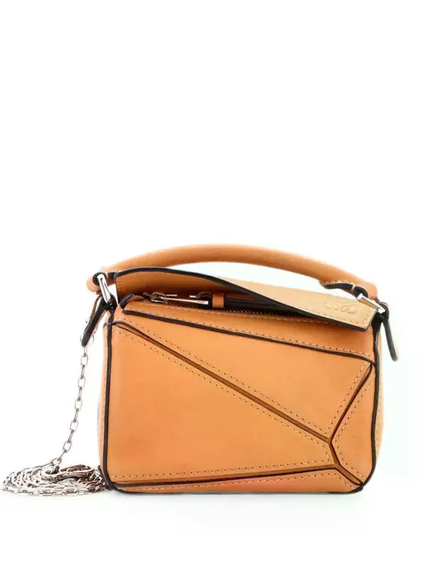 Loewe Puzzle Bag Leather Nano Crossbody Bag