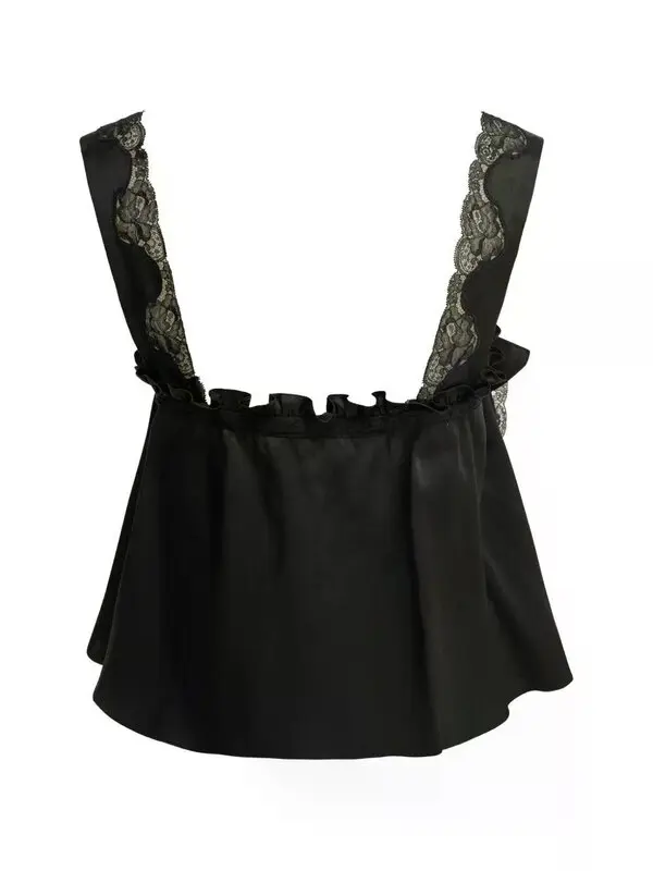 Chloé Lace-trim Ruffled Top