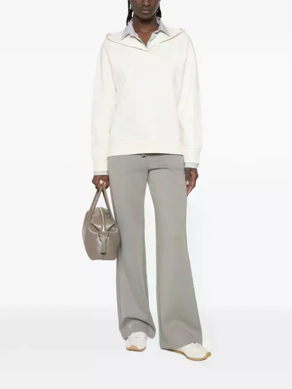 Max Mara Hooded Long-sleeve Hoodie - Neutrals
