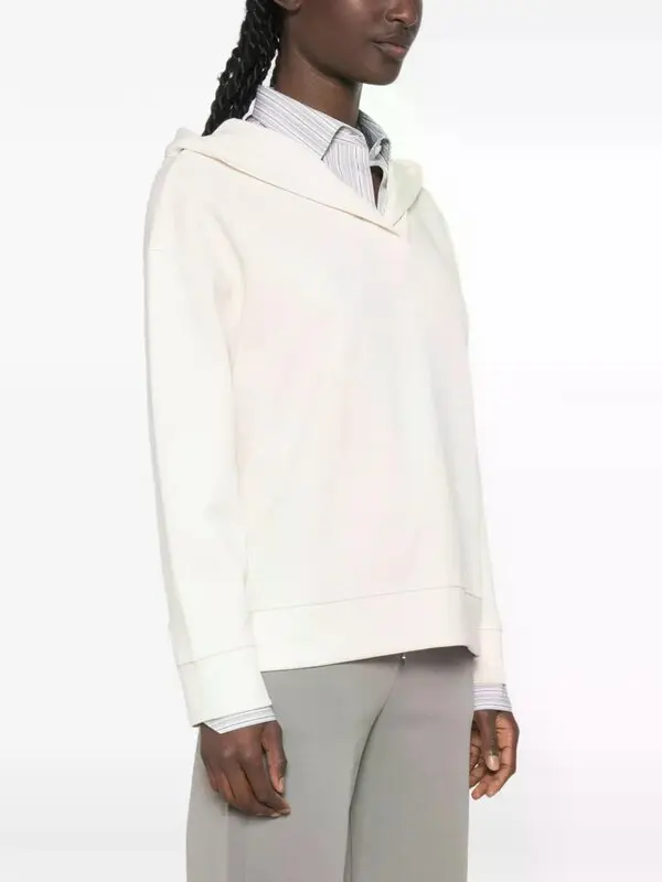 Max Mara Hooded Long-sleeve Hoodie - Neutrals