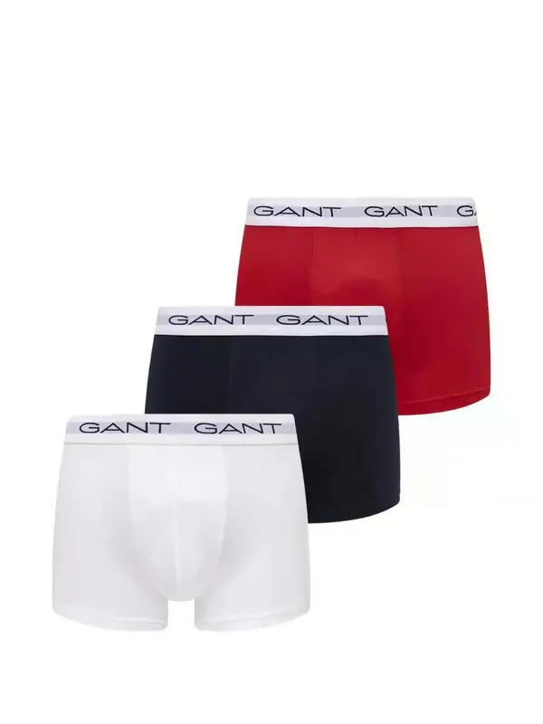 Gant Elastic-waistband Logo-detail Boxers - White