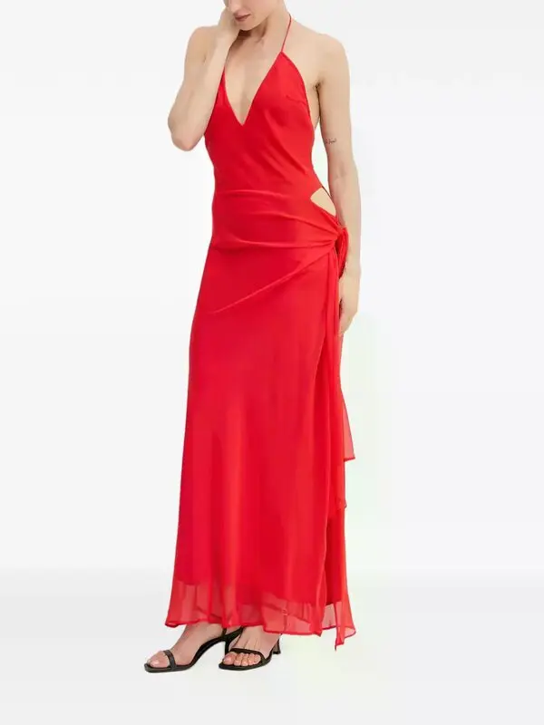 Bardot Cyrel Cut-out Halterneck Maxi Dress
