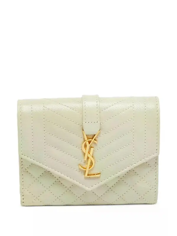 Saint Laurent 2020 Monogram Wallet - Neutrals