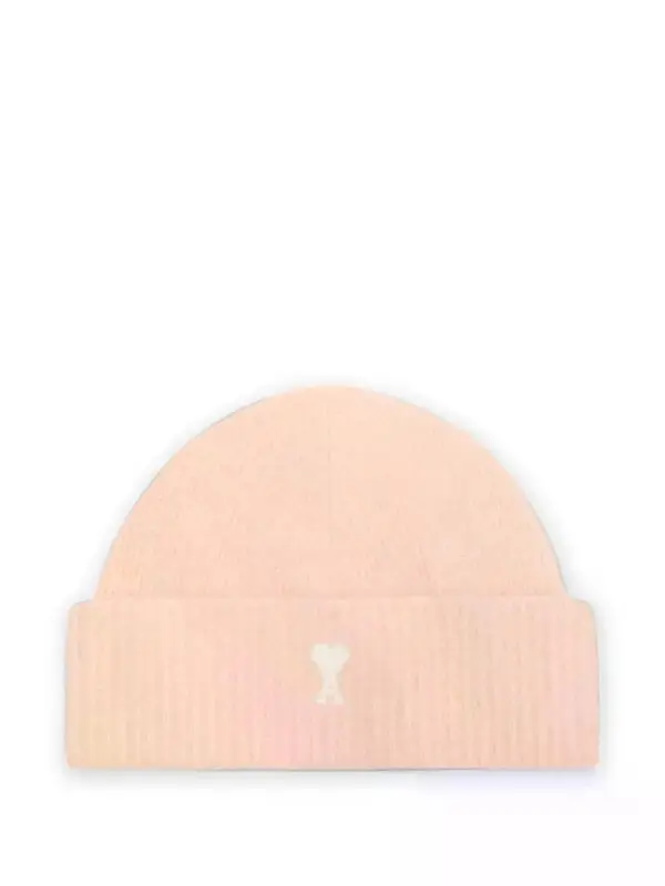 AMI Paris De Coeur Beanie Hat - Pink