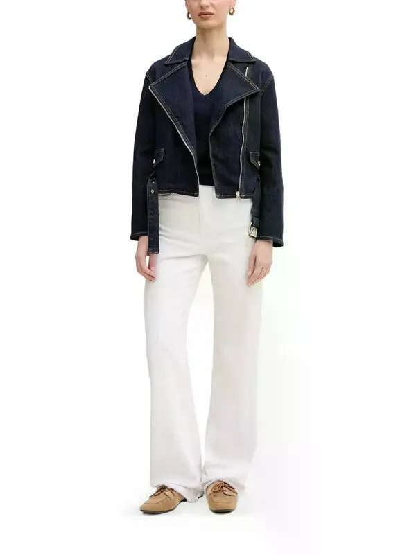 GAUDI Belted Denim Jacket