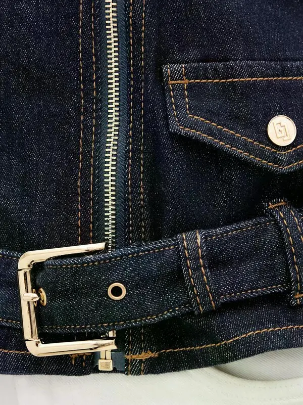 GAUDI Belted Denim Jacket