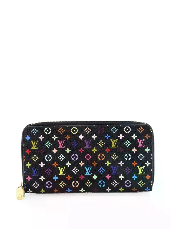 LOUIS VUITTON Zippy Wallet Monogram Multicolor Small Wallets - Black