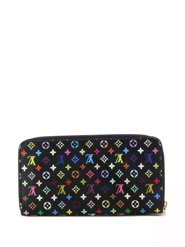 LOUIS VUITTON Zippy Wallet Monogram Multicolor Small Wallets - Black