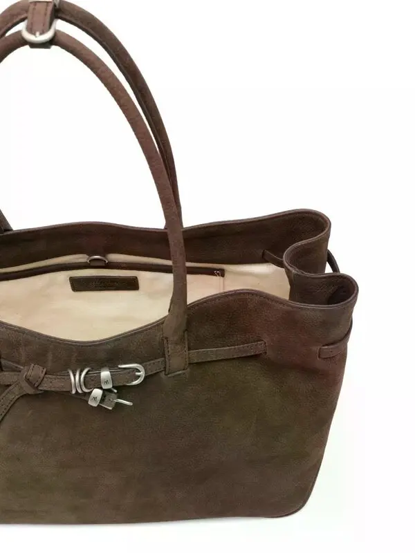 MARGESHERWOOD Suede Tote Bag - Brown