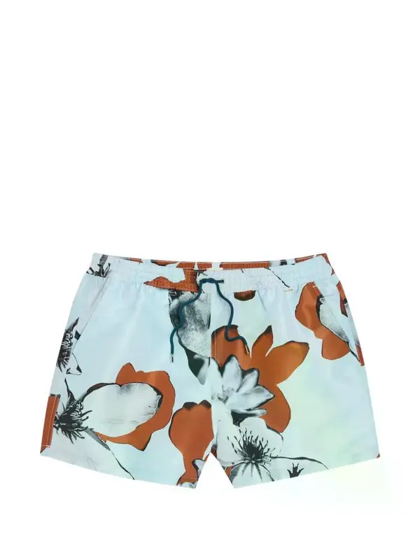 Paul Smith Floral-print Drawstring Swim Shorts