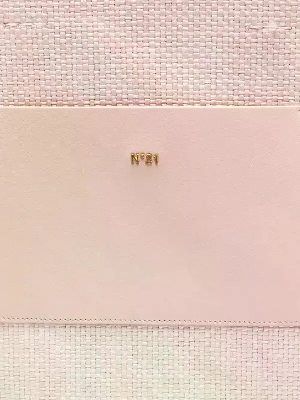 N°21 Raffia Logo Shoulder Bag