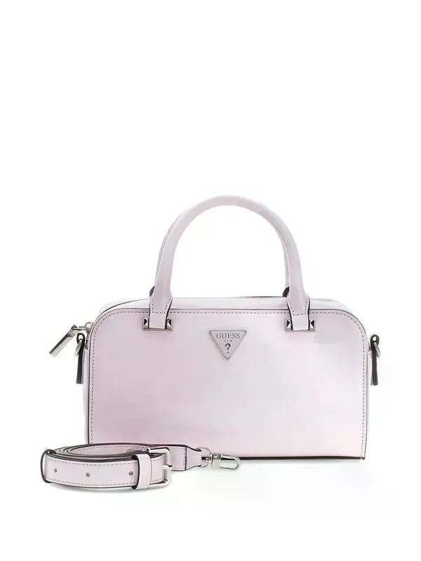 Guess Arnela Patent Finish Tote Bag - Pink