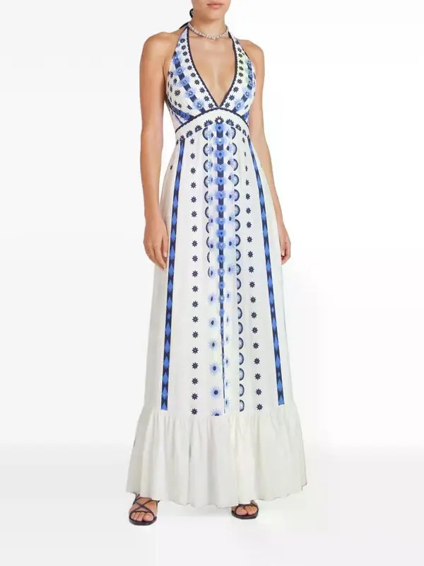 TEMPERLEY LONDON Edith Halter Maxi Dress