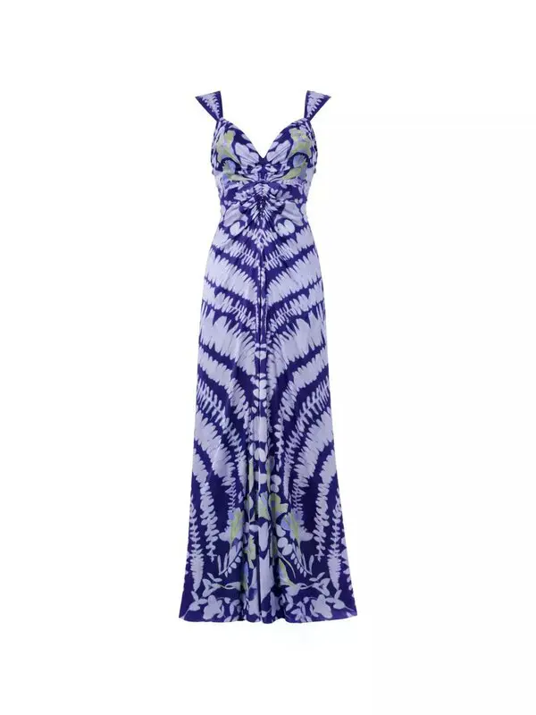 TEMPERLEY LONDON Ivy Floral-print Maxi Dress - Purple