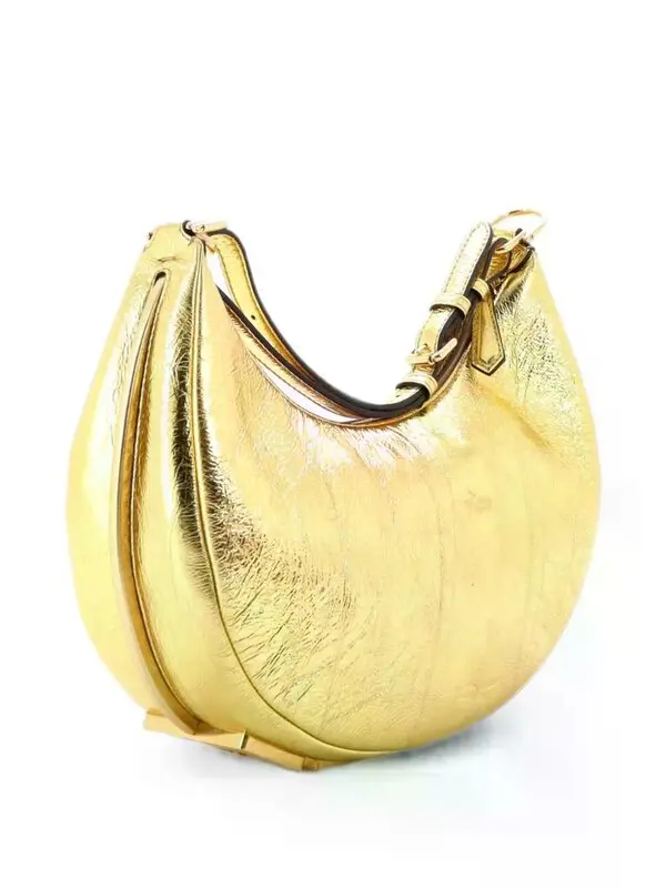 Fendi Fendigraphy Bag Leather Small Hobo Bag