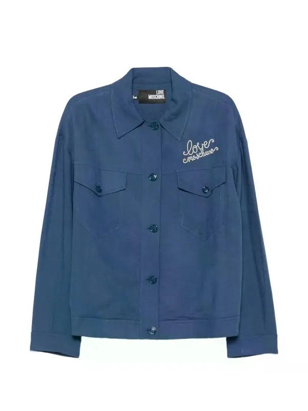 Moschino Logo-embroidered Jacket