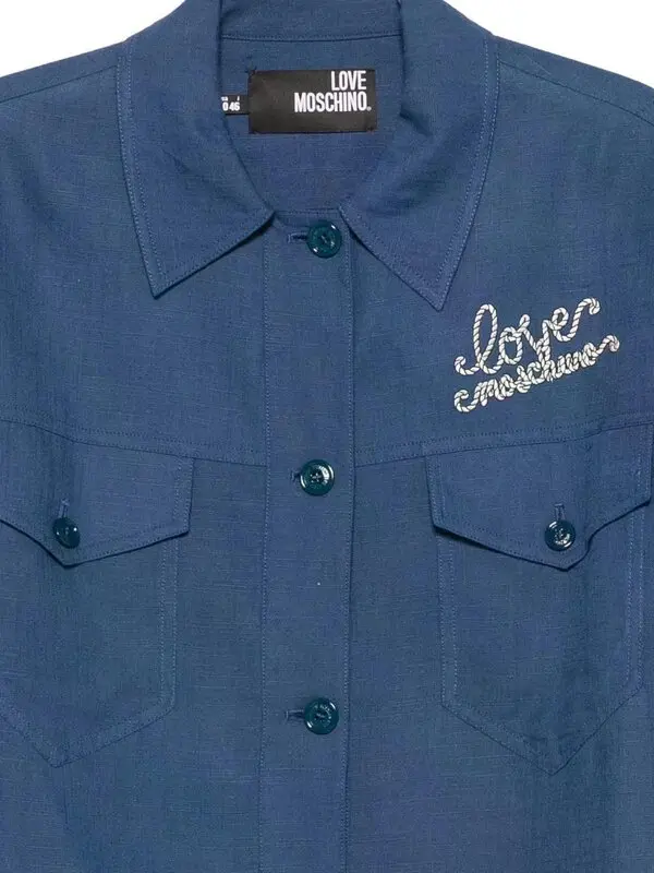 Moschino Logo-embroidered Jacket