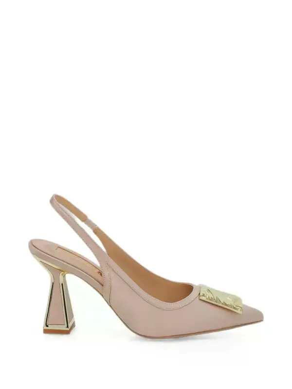KAT MACONIE Logo-plaque Slingback Pumps - Neutrals
