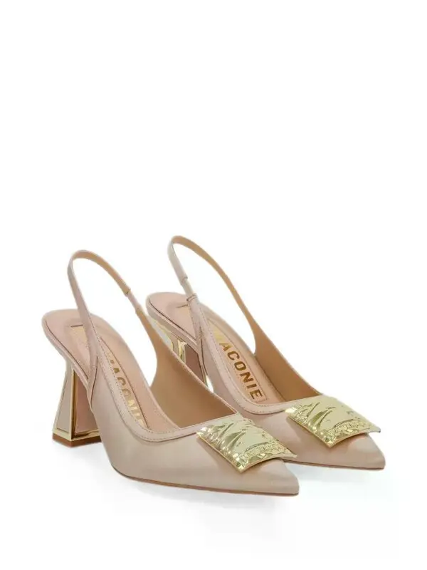 KAT MACONIE Logo-plaque Slingback Pumps