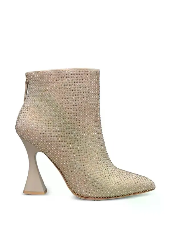 KAT MACONIE Crystal-embellishment Ankle Boots - Neutrals
