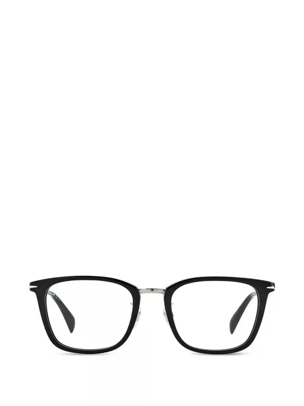 DB EYEWEAR BY DAVID BECKHAM Square Frame Eyeglasses - Black