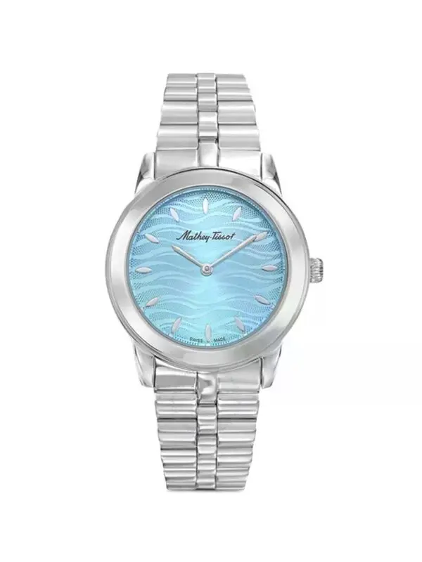 MATHEY TISSOT Artemis 34mm Watch With Wave Dial - Blue