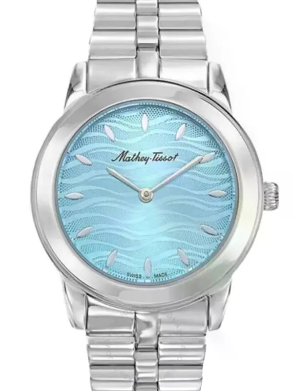 MATHEY TISSOT Artemis 34mm Watch With Wave Dial